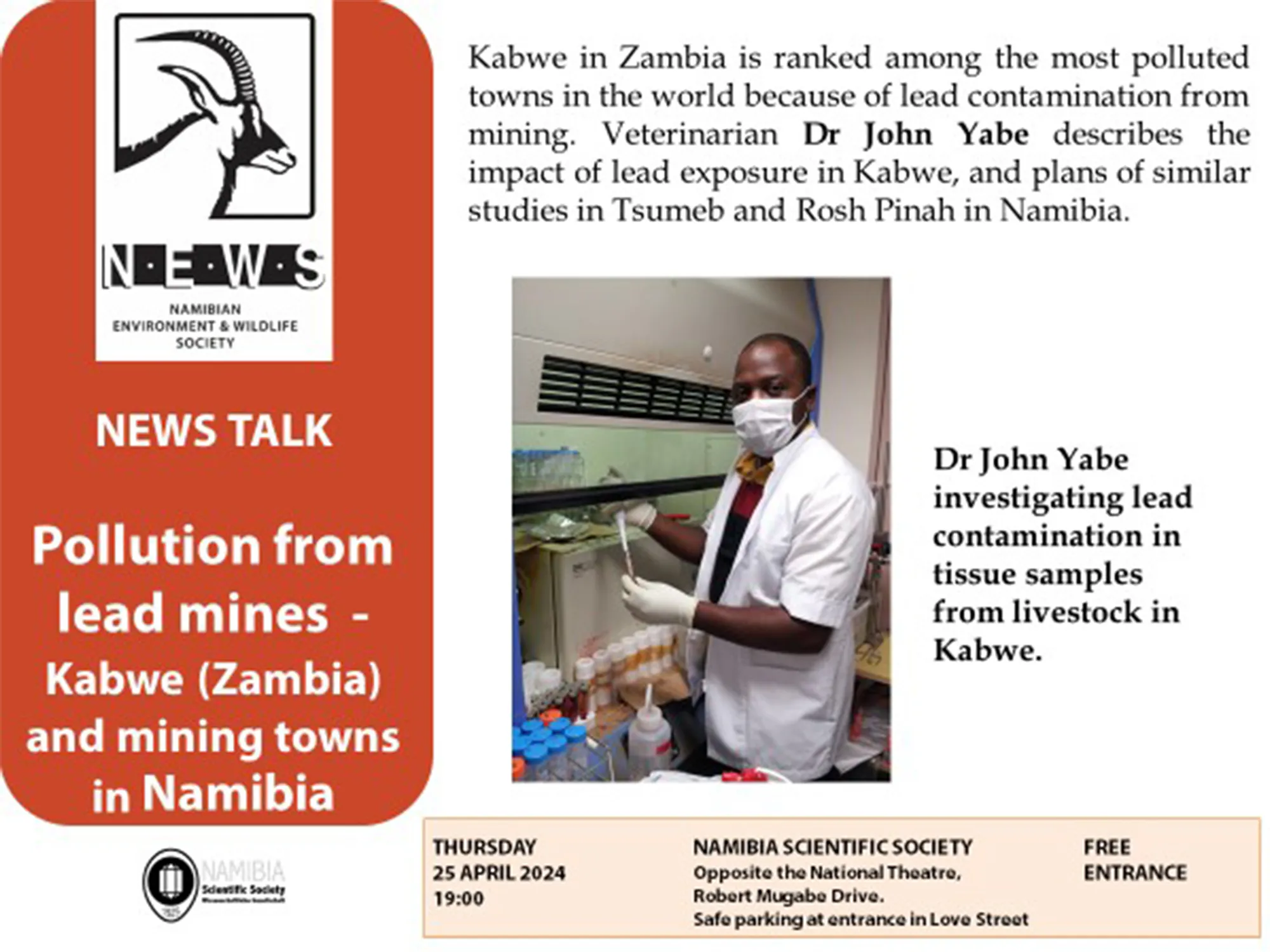 NEWS Talk: Pollution from lead mines – Kabwe (Zambia) and mining towns ...